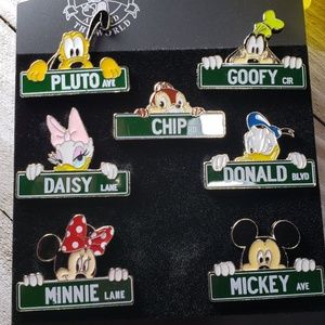 Disney | Jewelry | 425 Disney Classic Characters Street Sign New | Poshmark